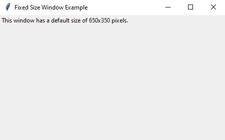 Fixed Window Size In Tkinter How To Disable Resizing In Tkinter