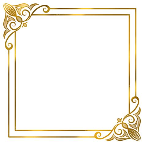 Gold Border Frame Png Transpa Infoupdate Org