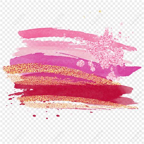 핑크 그레인 골든 브러쉬 일러스트효과과립감브러시 Png 일러스트 무료 다운로드 Lovepik