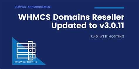 Rad Web Hosting On Linkedin Domains Reseller Module Updated To V3011