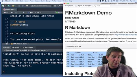 RMarkdown Basics YouTube