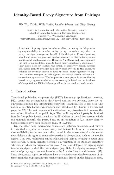 pdf identity based proxy signature from pairings