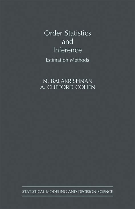 Order Statistics And Inference Estimation Methods Premiumjs Store