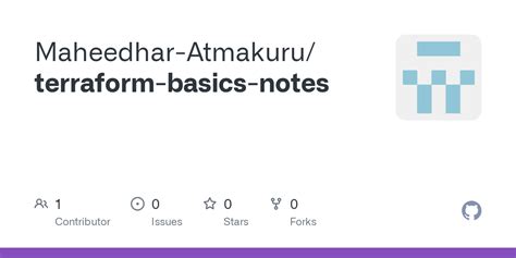 GitHub Maheedhar Atmakuru Terraform Basics Notes