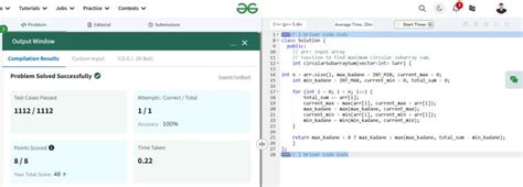 Geekstreak2024 Geeksforgeeks Day12 Maximumcircularsubarraysum Geekstreak2024 Gfg160