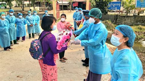 ရန်ကုန်တောင်ပိုင်းခရိုင် တံတားမြို့၌ ကိုဗစ် ၁၉ ကုသရေးဌာန ရန်ကုန် ဖောင်ကြီး တွင် တာဝန်ထမ်းဆောင်ပ