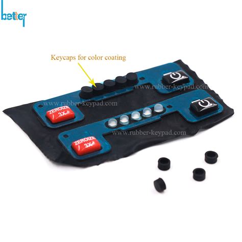 Silicone Rubber Membrane Electrical Contact Buttons 3m Adhesive Layer Pad Silicone Membrane