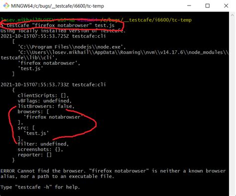 Testcafe Not Parsing Command Line Argument With Quotesspaces Correctly