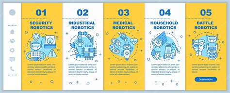 Premium Vector Types Robotics Onboarding Mobile Web Pages Vector Template
