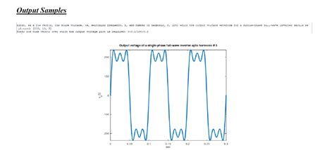 The Output Voltage Expression For The Single Phase Chegg