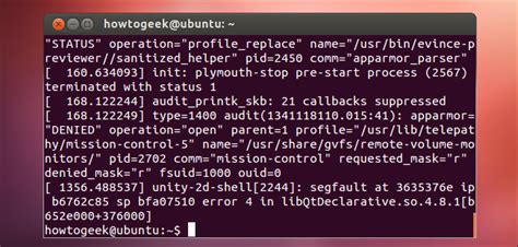 how to view and write to system log files on ubuntu