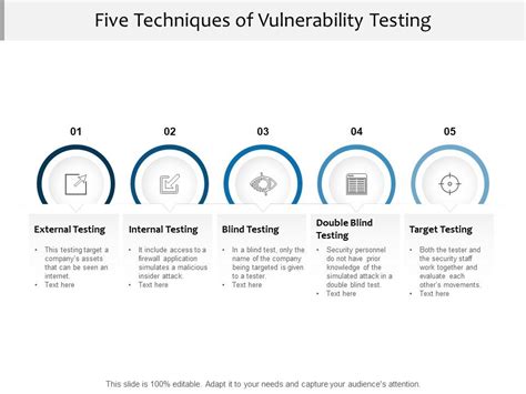 Five Techniques Of Vulnerability Testing Ppt Powerpoint Presentation