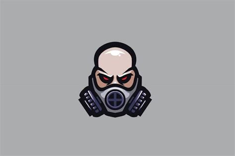 Menacing Gas Mask Illustration With Intense Gaze Jiffy Designs