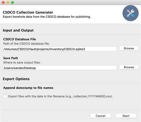 github laccore collection generator a simple script that takes the csdco sqlite db and
