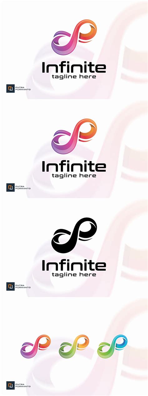 标志设计 设计模板 无限 符号 环形 循环 LOGO 标识平面设计