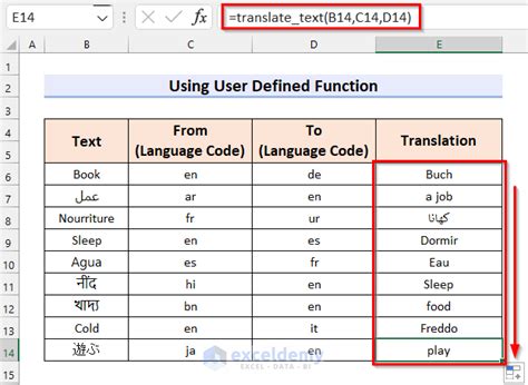 Excel Vba To Translate Language With Formula With Easy Steps