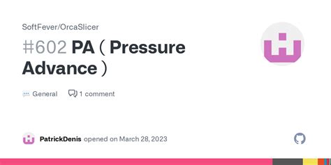 Pa Pressure Advance · Softfever Orcaslicer · Discussion 602 · Github