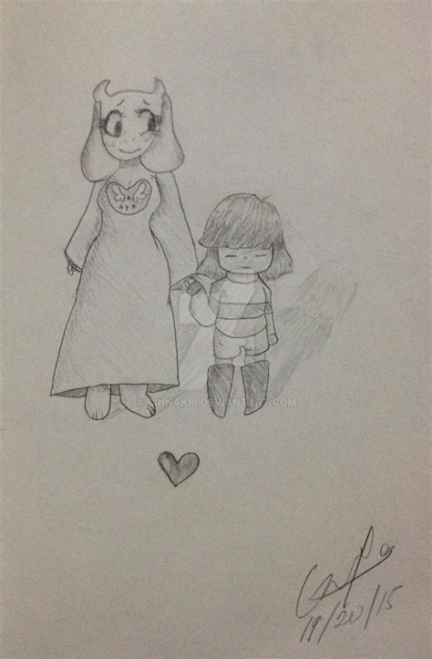 Undertale Frisk And Toriel By Cinnakri On Deviantart
