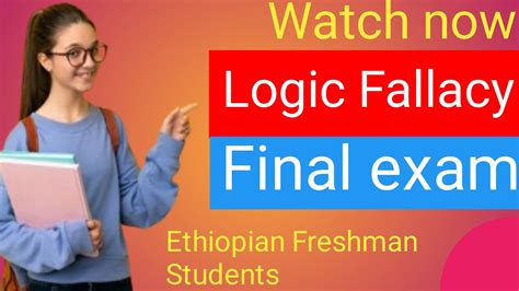 Logic Fallacy Final Exam Youtube