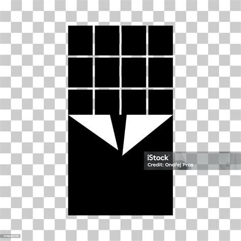 초콜릿 바 아이콘 달콤한 맛의 실루엣은 기호를 먹고 카카오 음식 벡터 일러스트 다이어트에 대한 스톡 벡터 아트 및 기타 이미지 다이어트 달콤한 음식 만화 Istock