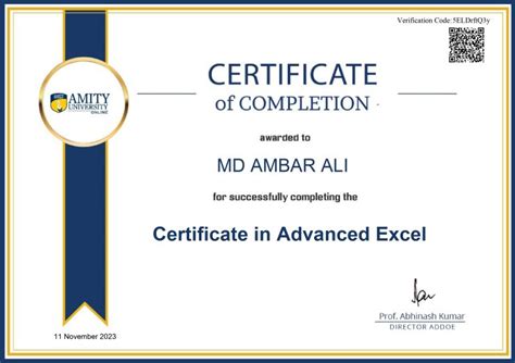 Advancedexcel Amityonline Dataanalysis Ambar Ali