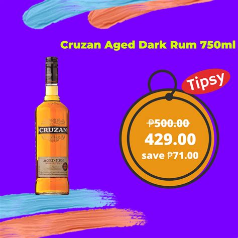 Cruzan Aged Light Rum 750ml Tipsy