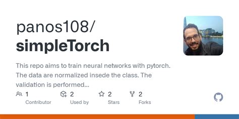Github Panos108simpletorch This Repo Aims To Train Neural Networks With Pytorch The Data