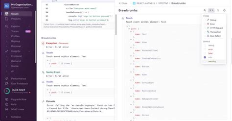 How To Logging In React Native Product Blog • Sentry