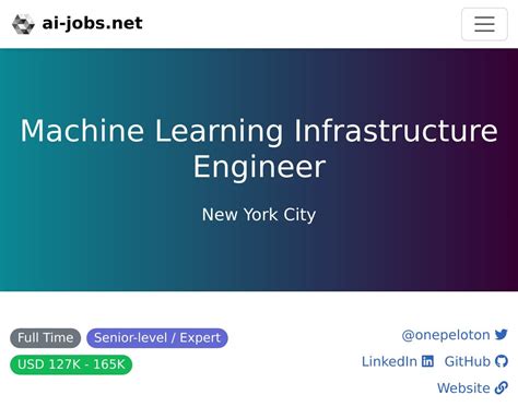 Hiring Machine Learning Infrastructure Engineer In New York City Raimljobs