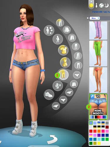 Denim Mini Booty Shorts V2 Lite Clothing Loverslab