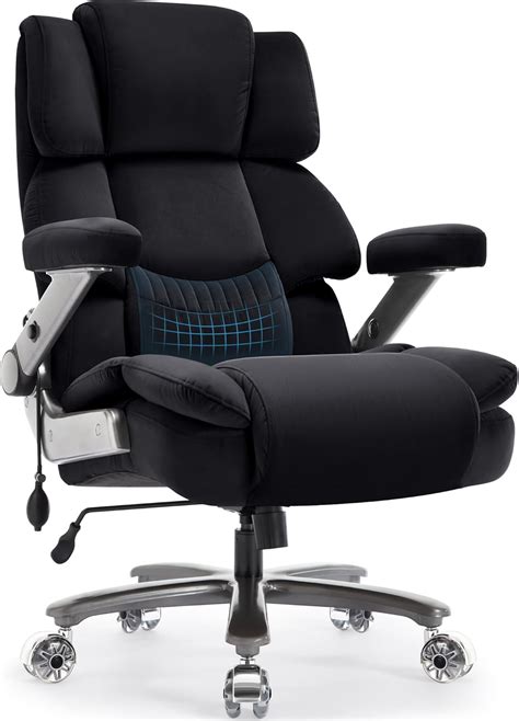 Big And Tall Office Chair 700lbs Fabric High Back Desk Chair With