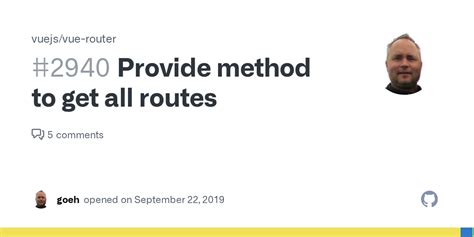 Provide Method To Get All Routes · Issue 2940 · Vuejsvue Router · Github