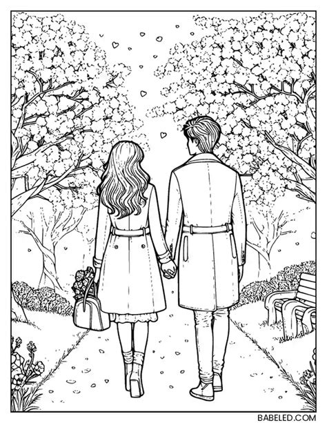7 Dibujos E Imagenes Pareja Para Colorear Y Imprimir Gratis Para