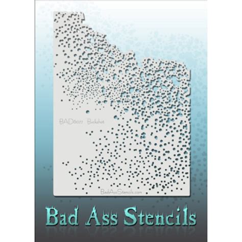 Bad Ass Full Size Stencils Buckshot Bad6077 Bad Ass Full Size Stencils Buckshot Bad6077
