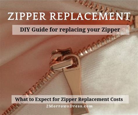 Zipper Replacement DIY Guide And Replacement Costs 2Morrows Dress