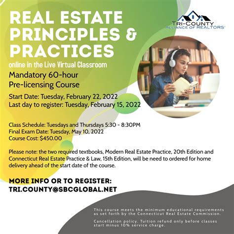 Real Estate Agent Pre Licensing Classes Start Feb 22 2022 Tri