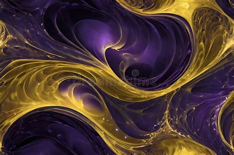 Surreal Abstract Glowing Wave With Fluid Motion And Elegance Stock