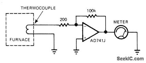 HOT COLD METER Measuring And Test Circuit Circuit Diagram SeekIC Com