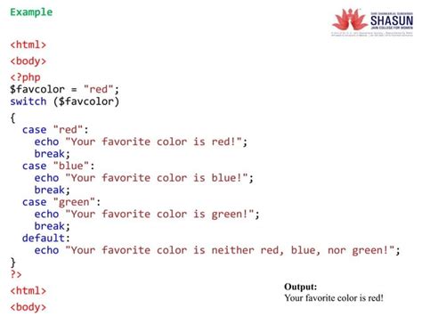 Php Conditional Statements And Loopingppt