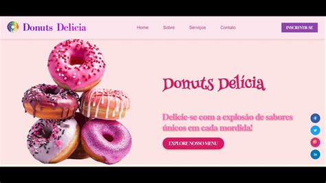 Site Em Html E Css Responsivo Donuts Donuts Css Github