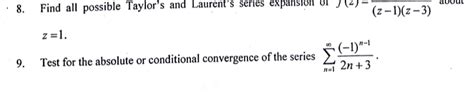 Solved Test For The Absolute Or Conditional Convergence Of