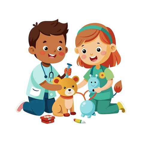 어린이 활동 개념 일러스트레이션 프리미엄 Ai 생성 벡터