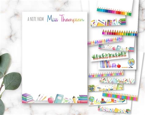 Personalized Notepad Custom Memo Pad Handmade Stationery Etsy