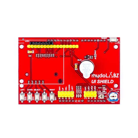 User Interface Shield For Arduino Rhydolabz