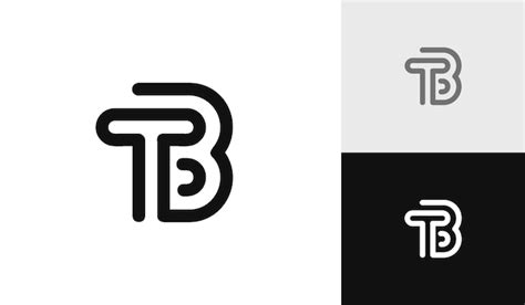 Premium Vector Letter Tb Initial Monogram Logo Design