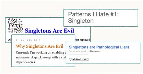 Singleton Pattern Deep Dive Why Is It Bad Sihui Huang