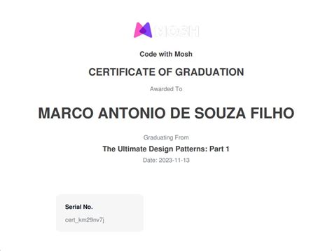 Marco Antonio Souza Filho On Linkedin Designpatterns