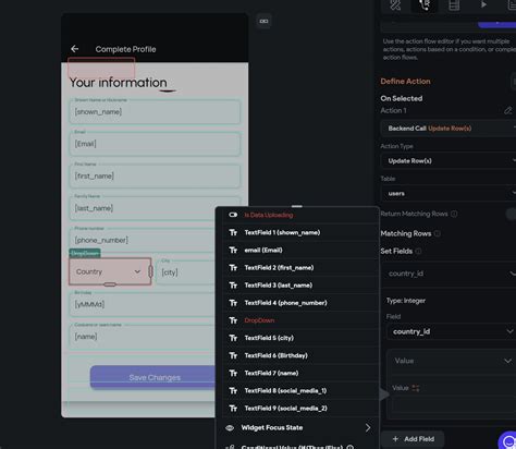 How To Update The Row For A Dropdown List In A Linked Table R