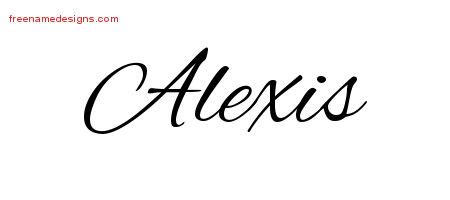 Cursive Name Tattoo Designs Alexis Download Free Free Name Designs