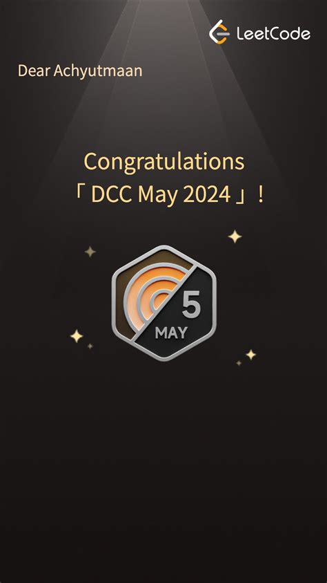 Leetcode Dccmay2024 Codingjourney Developerlife Growth Techcommunity Achyutmaan